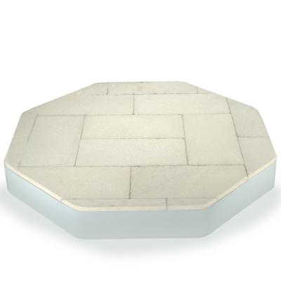 Bottom Firebrick Slab for 8-Sided Kilns with 2-1/2" Brick | Hot Kilns